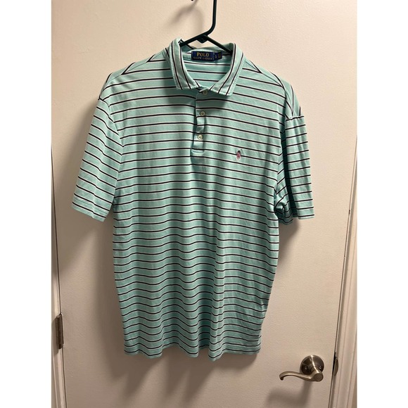 Polo Ralph Lauren | Shirts | Mens Green Striped Polo Ralph Lauren ...
